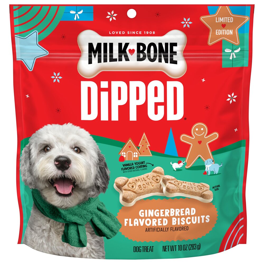 Dipped® Gingerbread Artificially Flavored Dog Biscuits