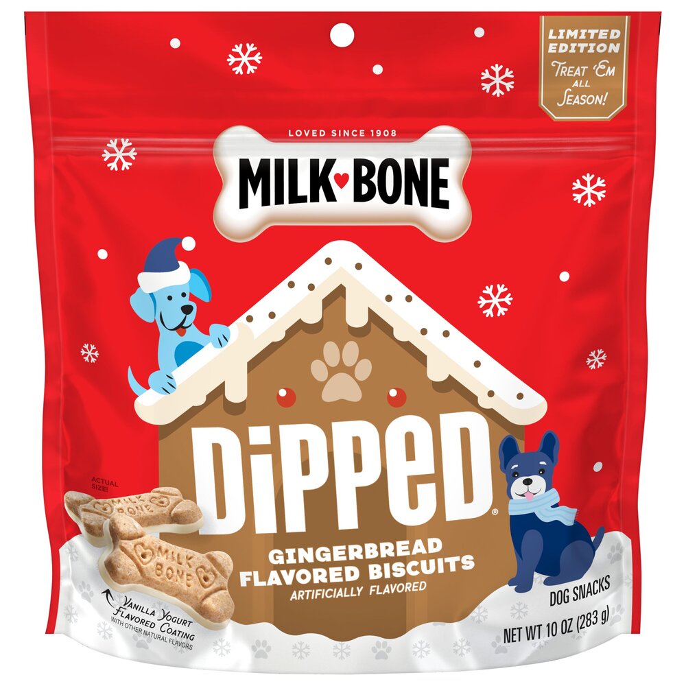Dipped® Gingerbread Artificially Flavored Dog Biscuits