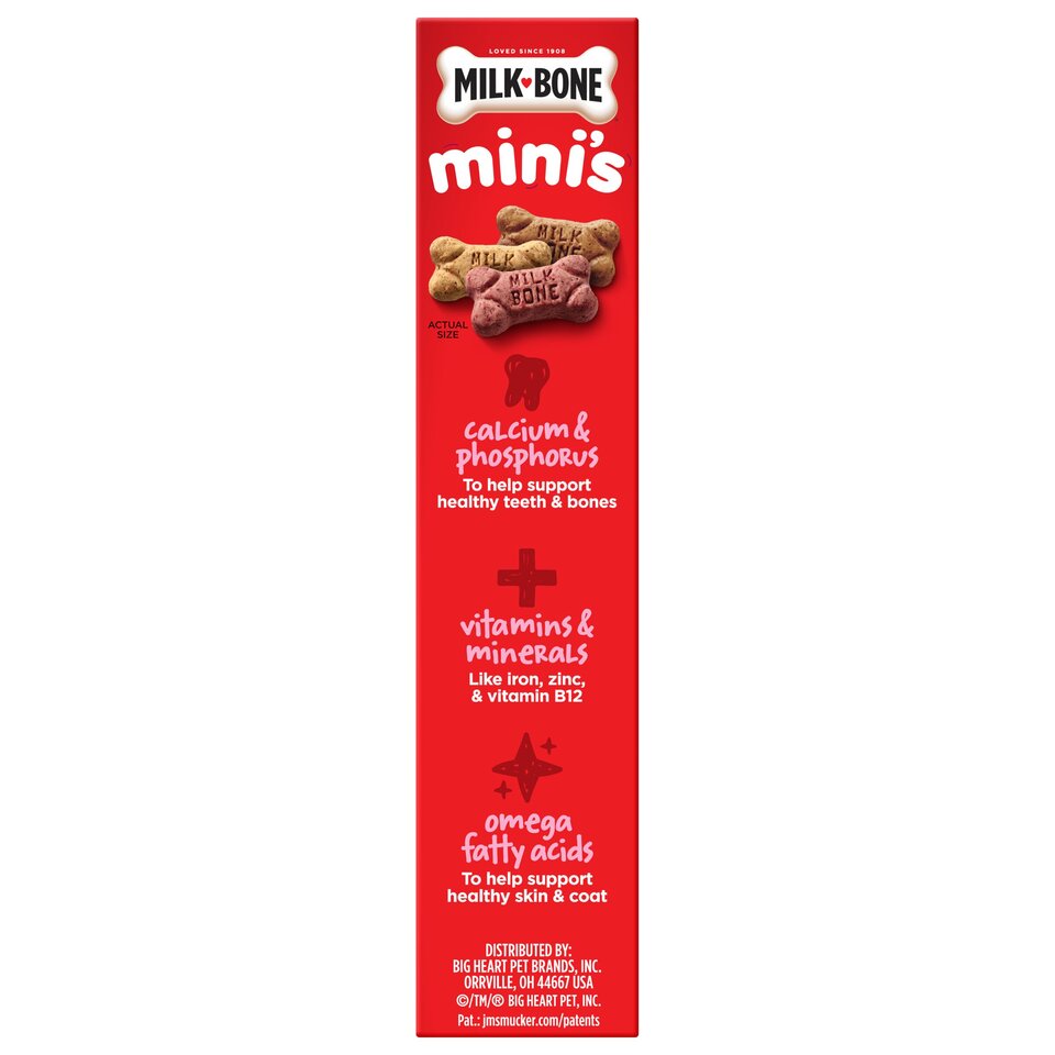 Peanut Butter Flavor Naturally & Artificially Flavored Mini Dog Biscuits